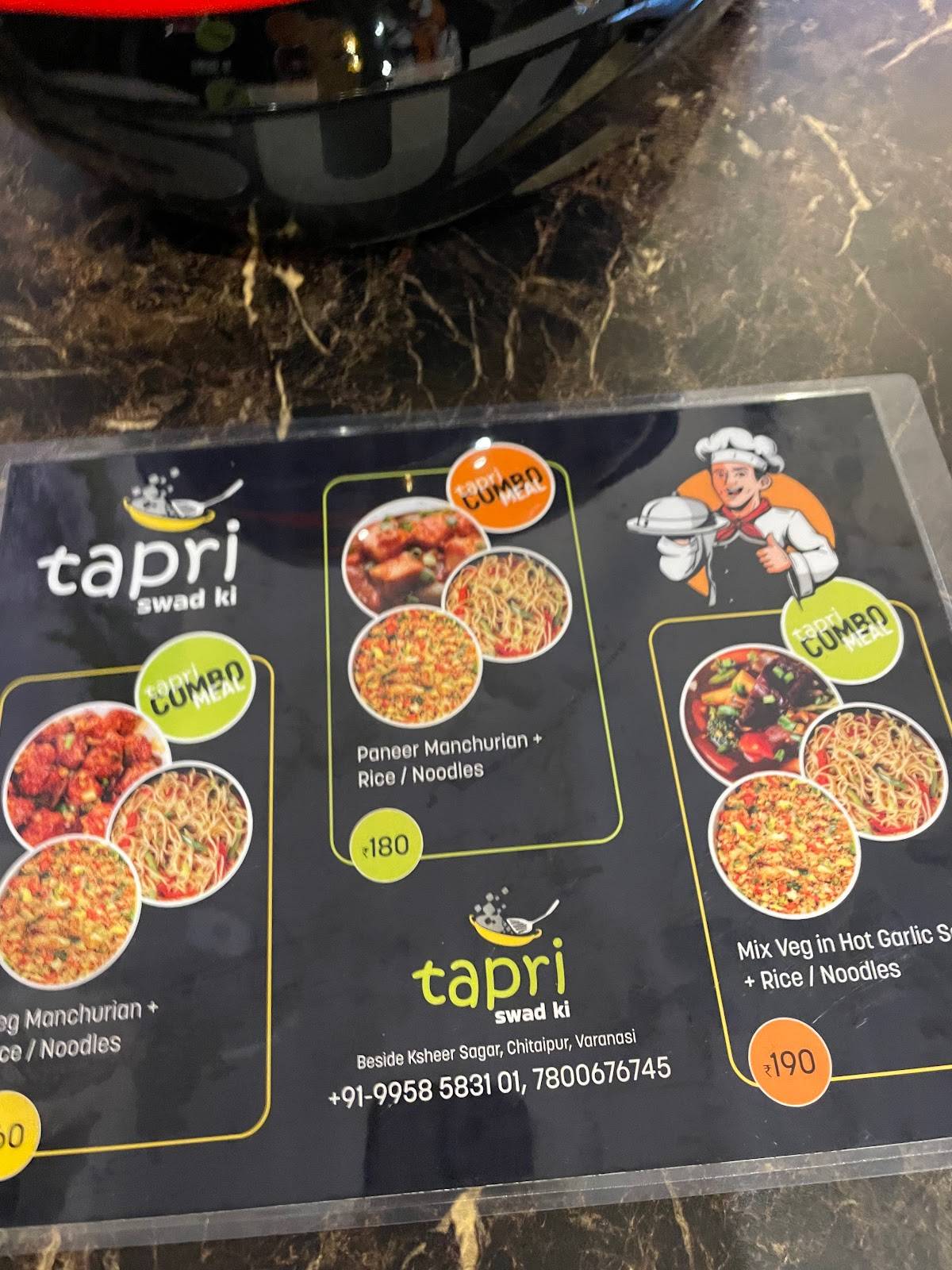 Menu at Tapri Swad ki ( Pure Veg Family Restaurant), Varanasi