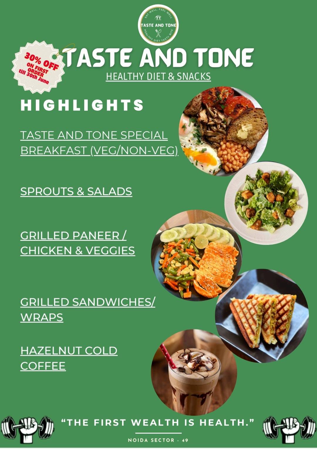 Menu at Taste And Tone, Noida