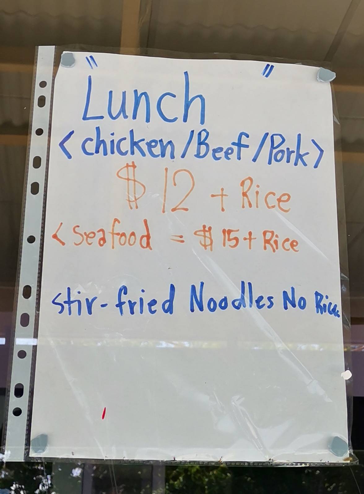 Menu at Thai Sandgate Restaurant, Sandgate