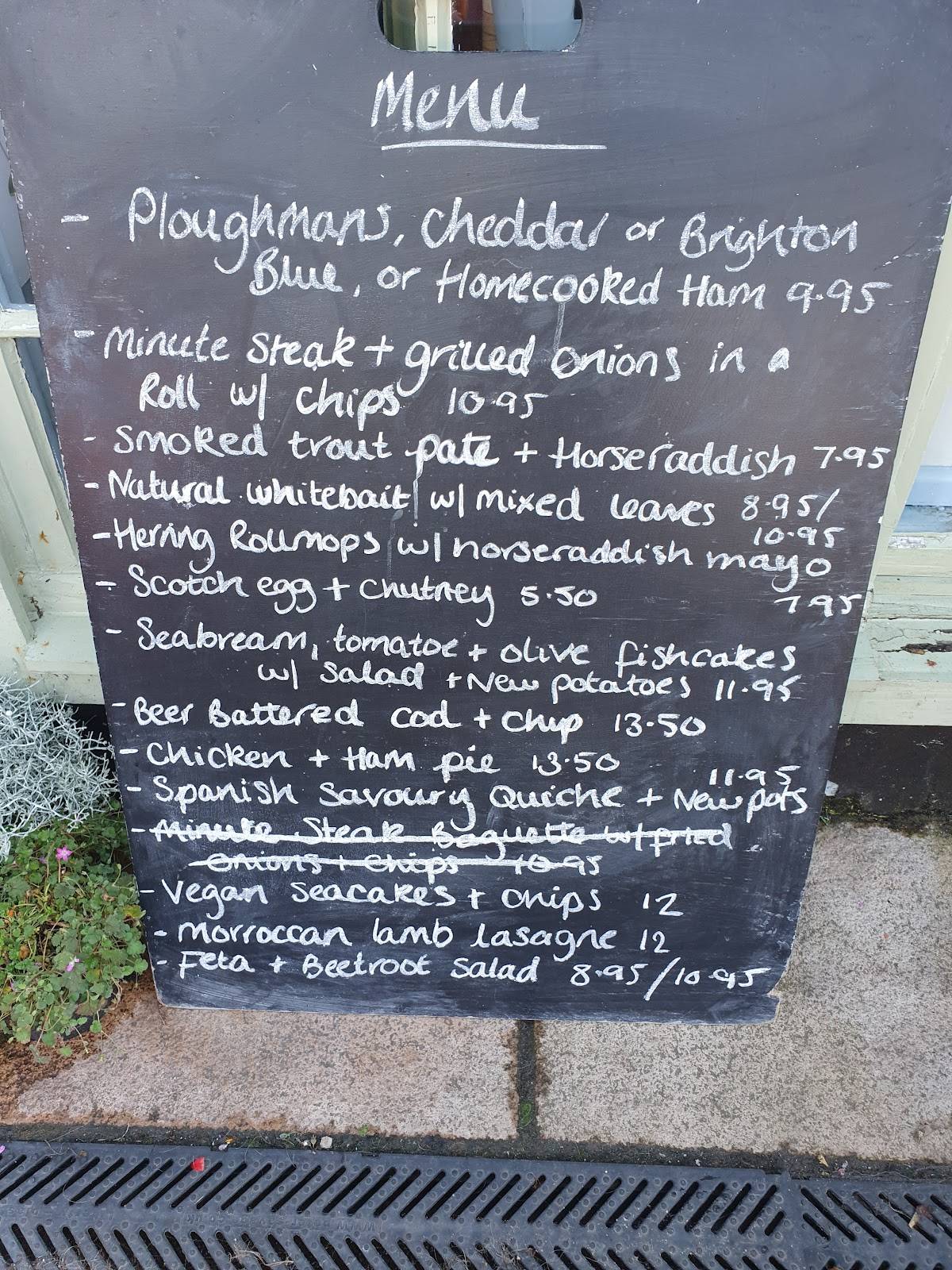 Menu at The Anchor Bleu pub & bar, Chichester