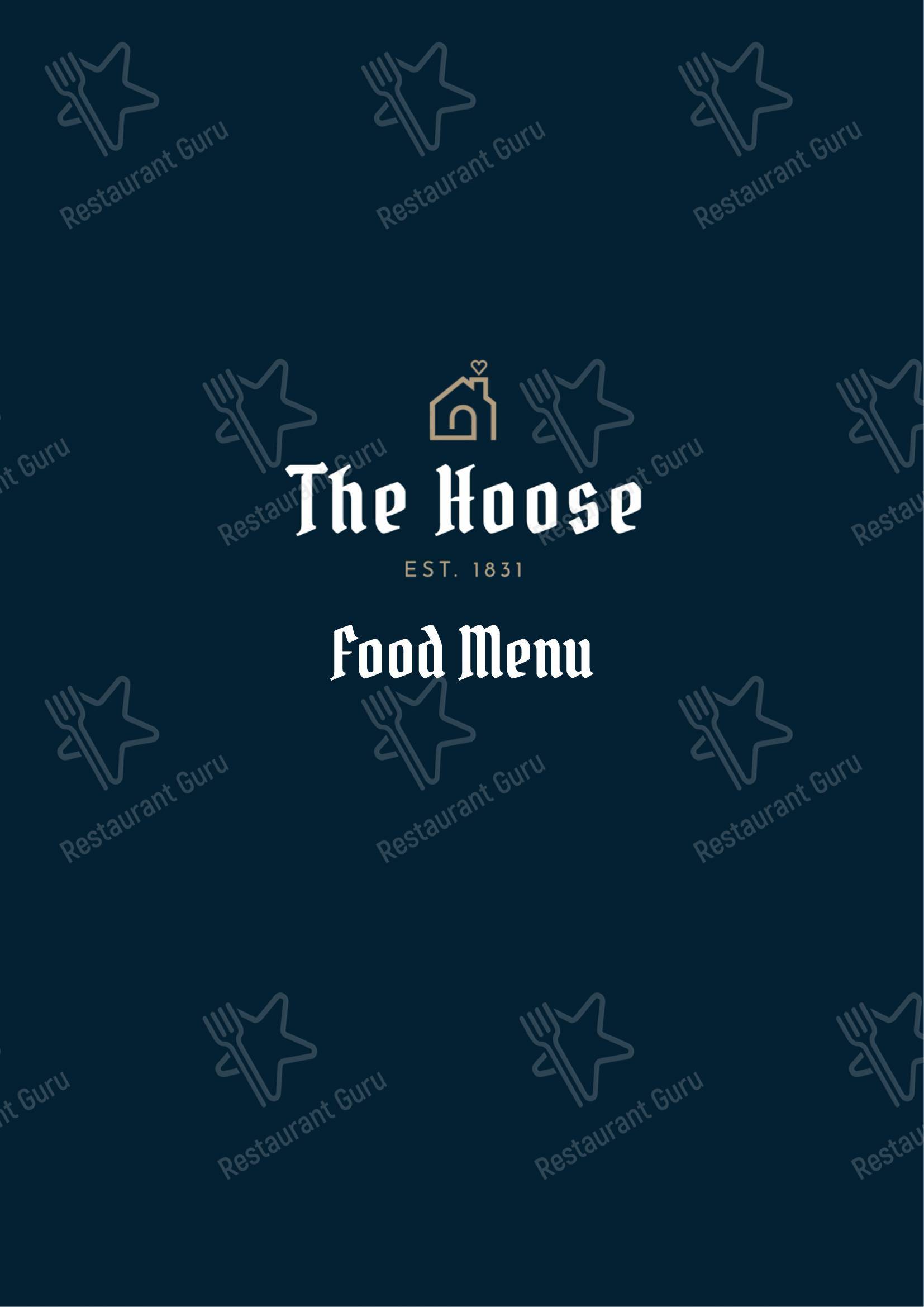 Carta del pub y bar The Auld Hoose, Burntisland