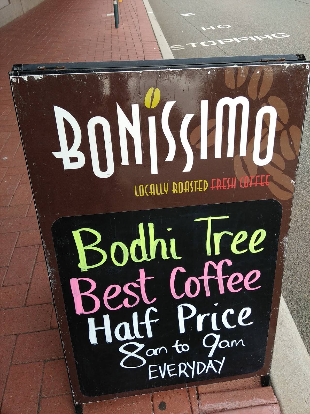 Menu at The Bodhi Tree cafe, Mount Hawthorn