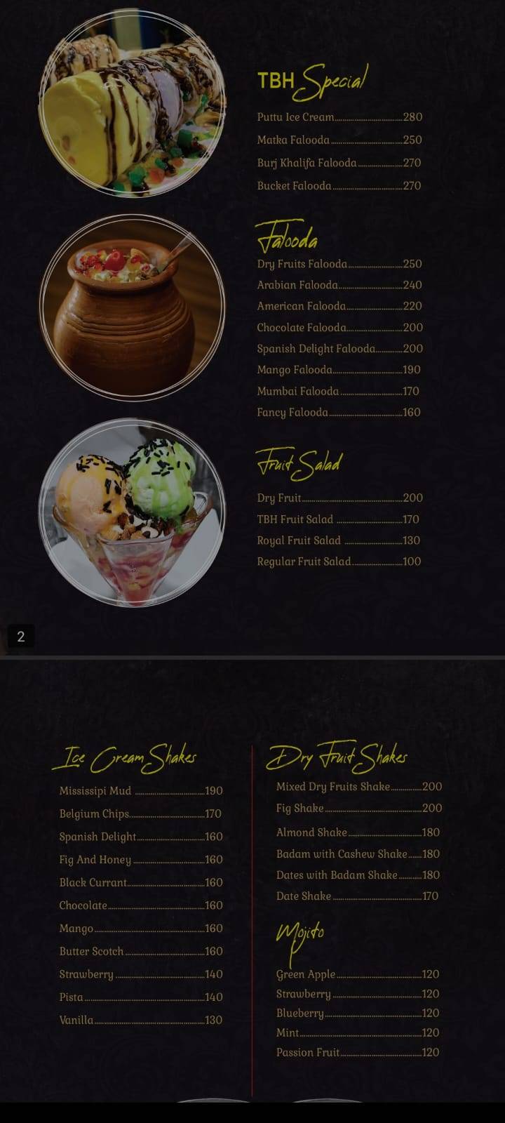 Menu at The Butter Half, Thiruvananthapuram