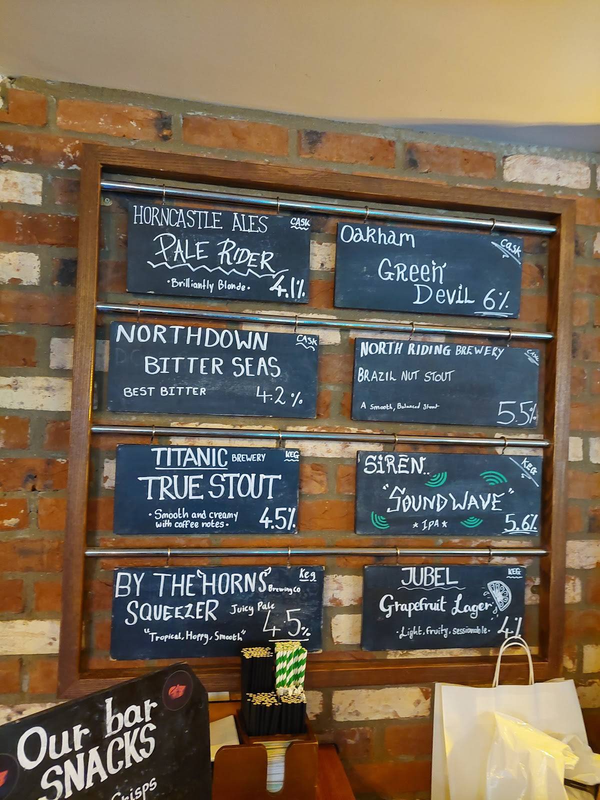Menu at The Cardinal's Hat pub & bar, Lincoln