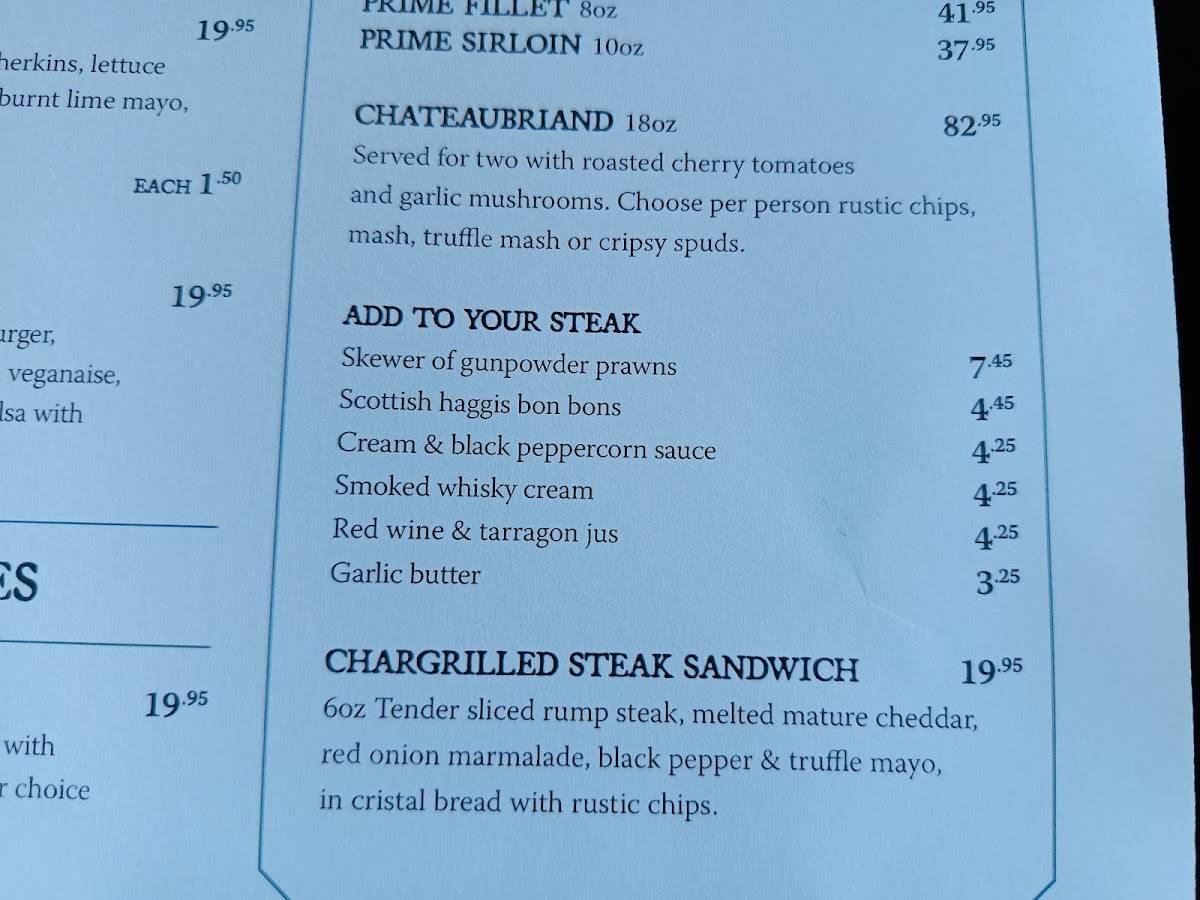Menu at The Citizen Glasgow restaurant, Glasgow