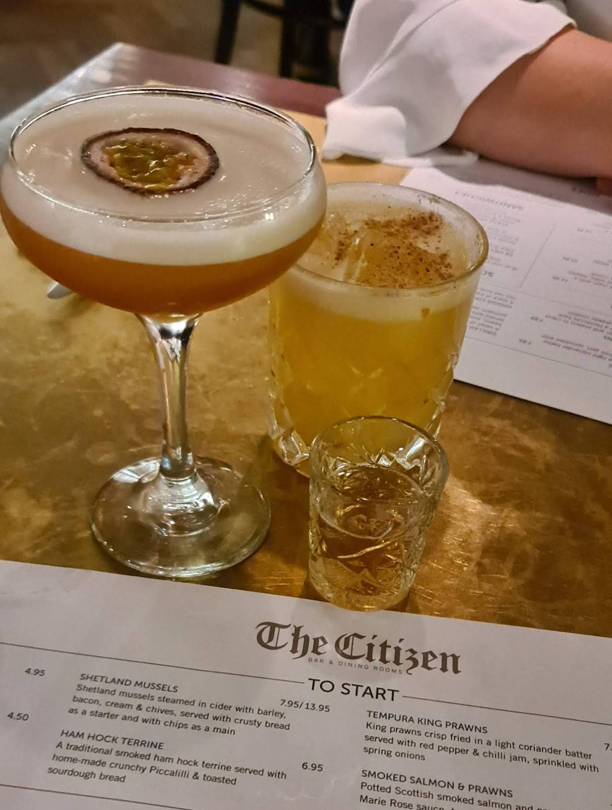 Menu at The Citizen Glasgow restaurant, Glasgow