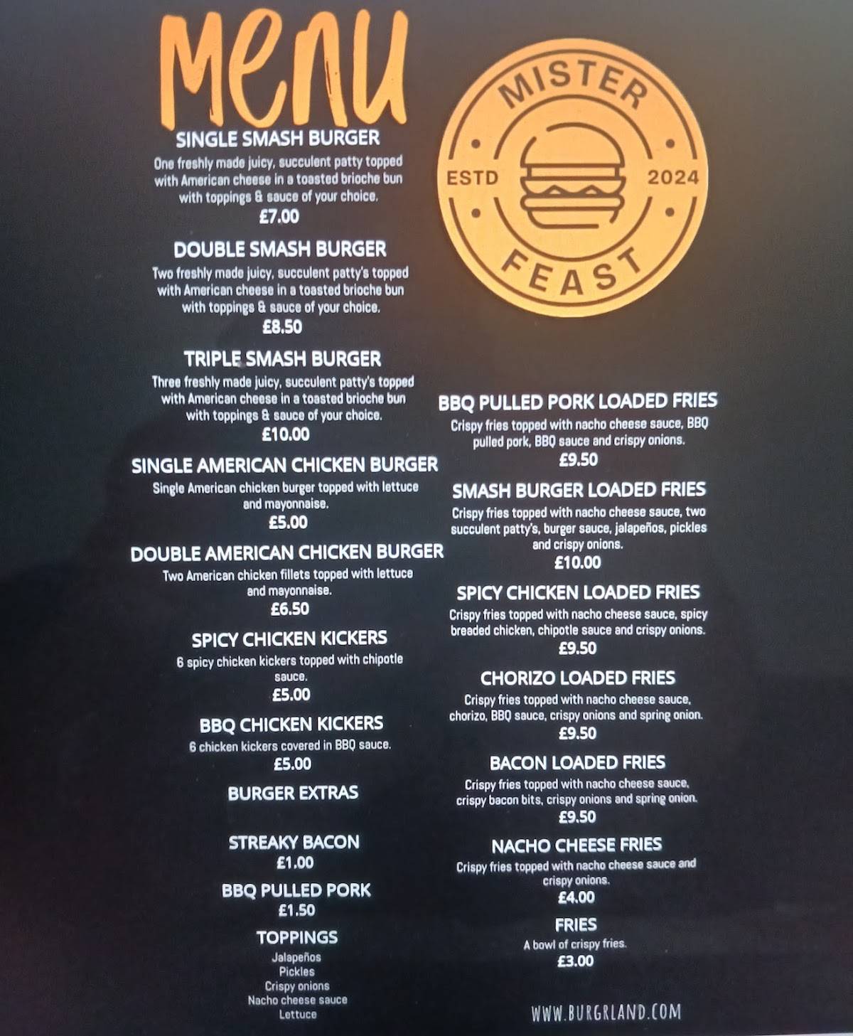 Menu at The Coopers Arms pub & bar, Hengoed