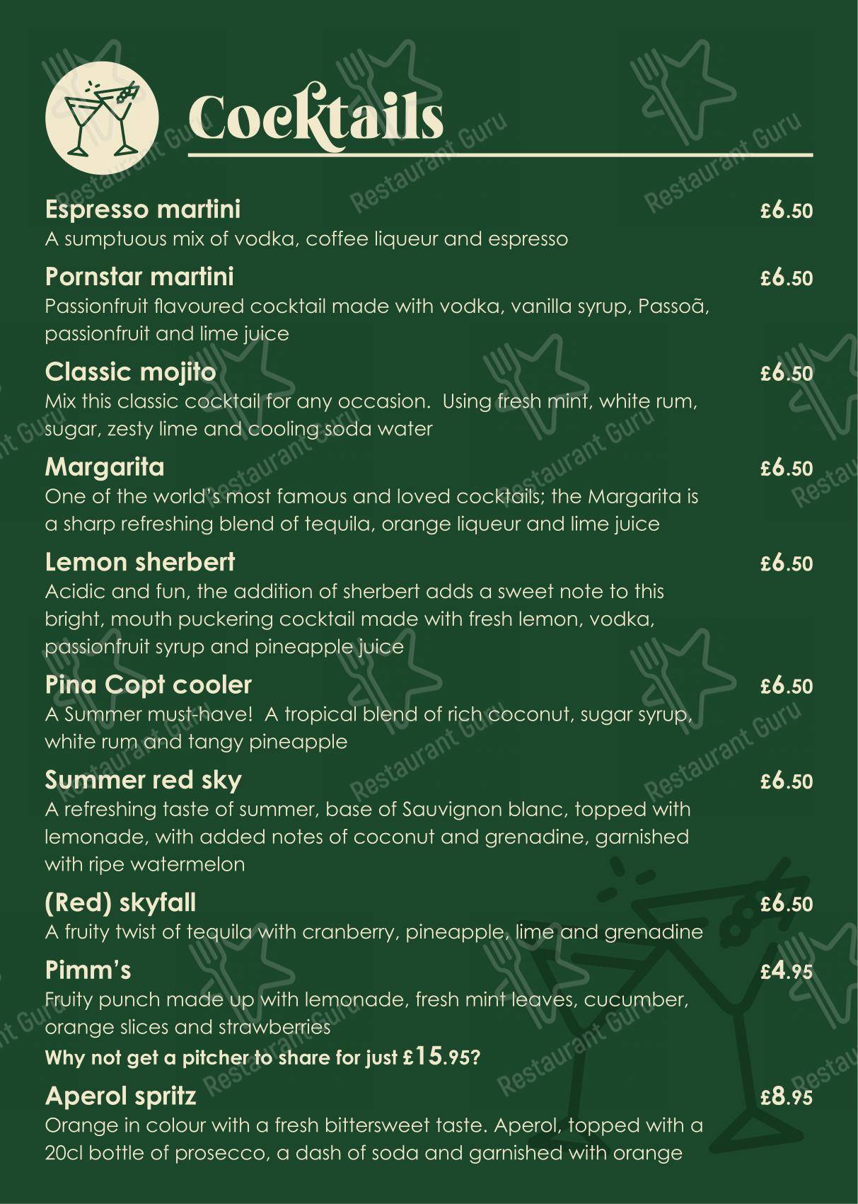 Menu at The Copt Hill Country Inn pub & bar, Houghton le Spring