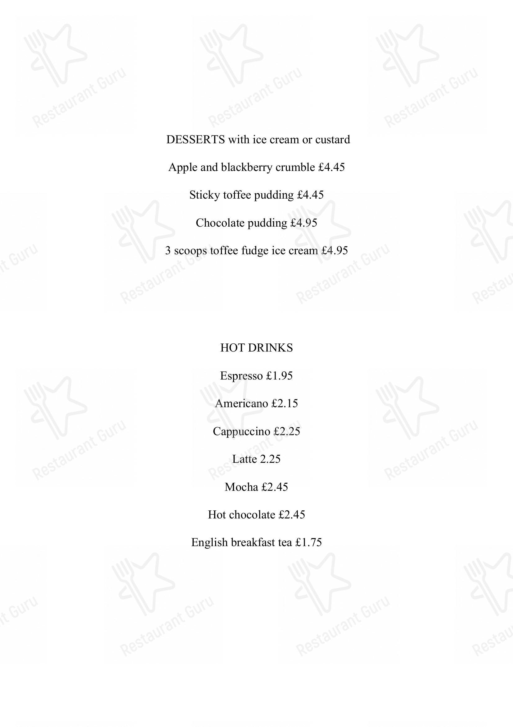 Menu at The Crown Hotel pub & bar, Garstang