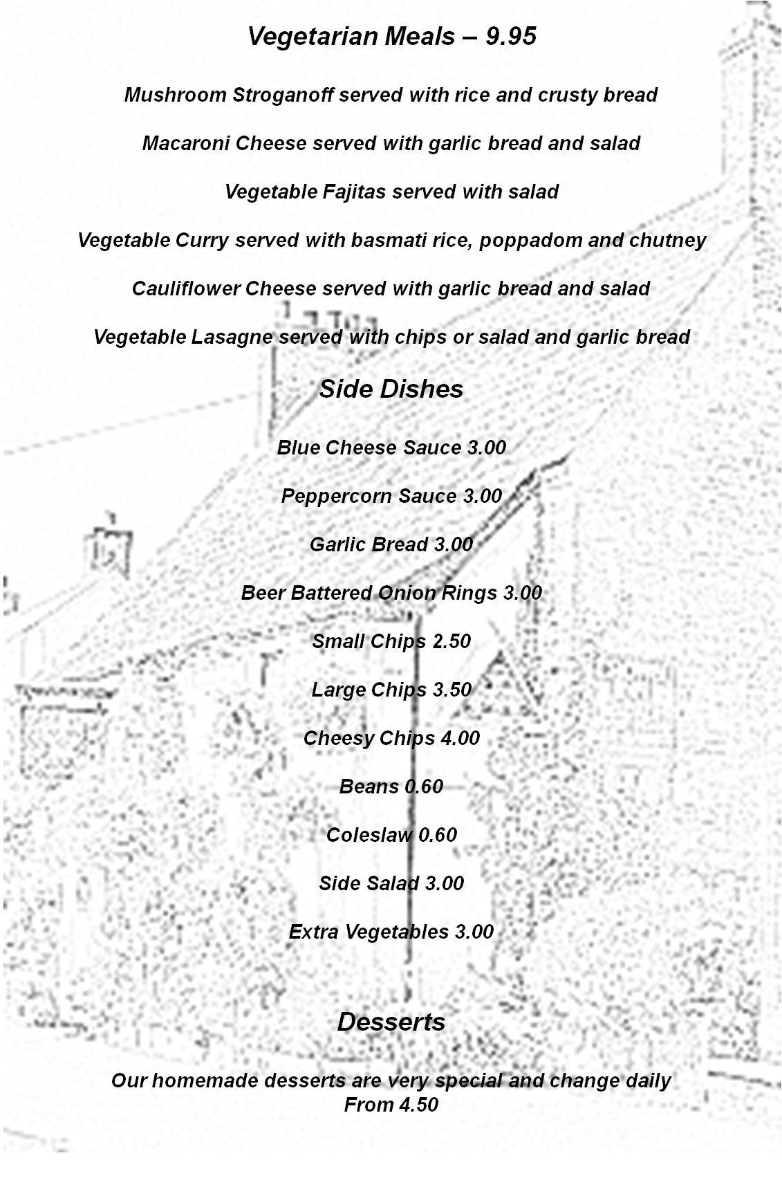 Menu at The Crown Inn pub & bar, Saint Ewe, Churchtown Cottage