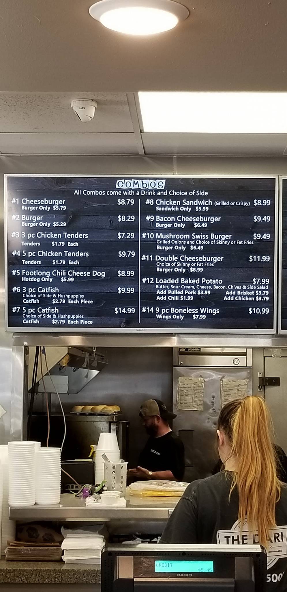 Menu at The Dari restaurant, Greenwood