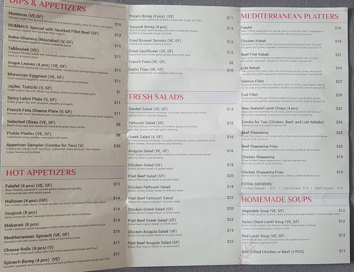 Menu at The Diplomat Junior restaurant, Glendora