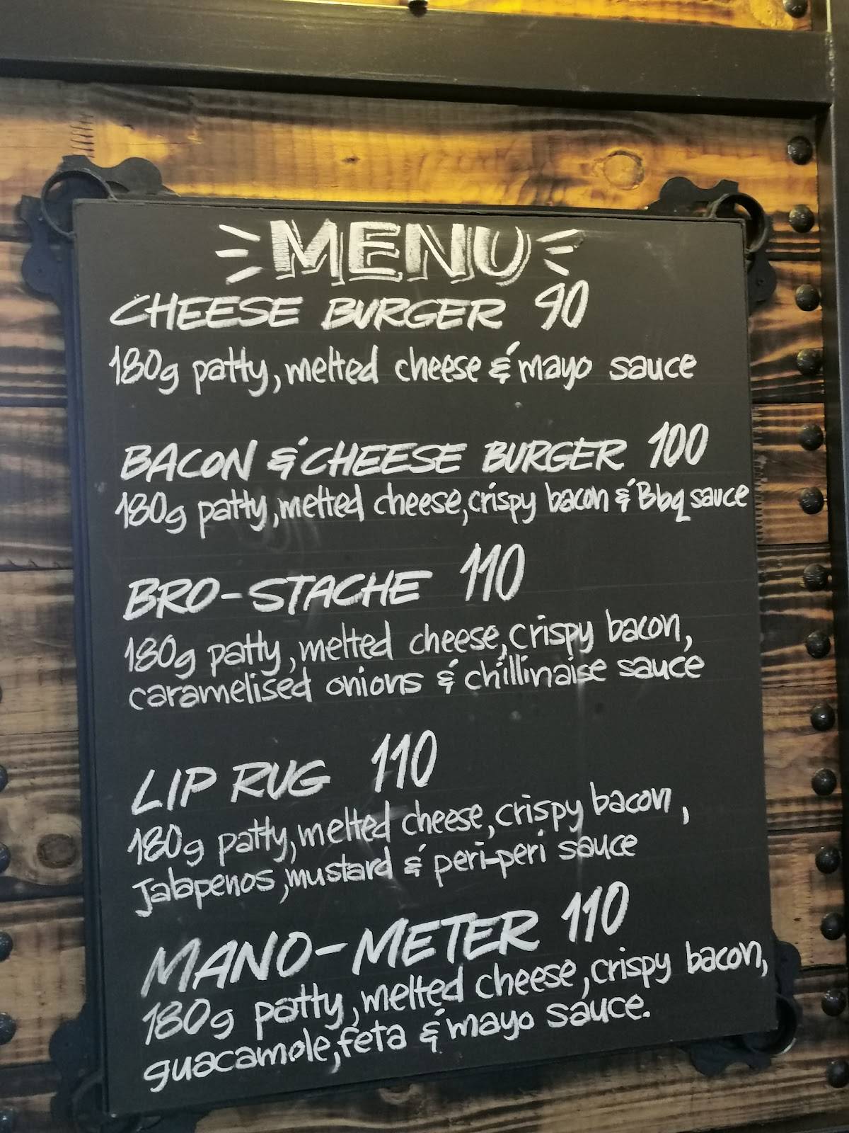 Speisekarte von The Filthy Moustache - The Yard Eatery restaurant, Midrand