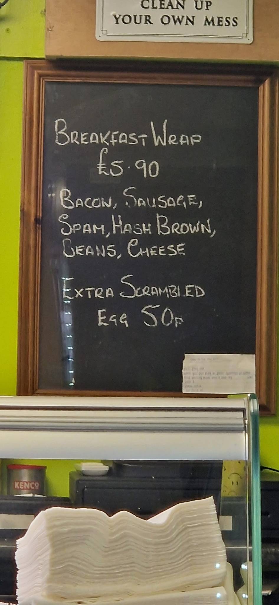 Menu at The Flower Pot Cafe, Oldham