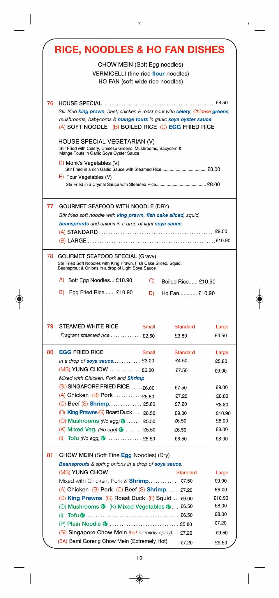 Menu at The Flying Fish Fleet fast food, Fleet