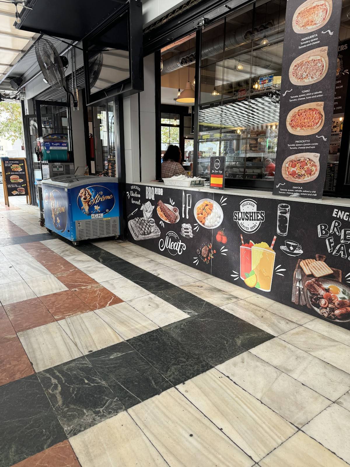 Menu at The Four Kings restaurant, Benidorm