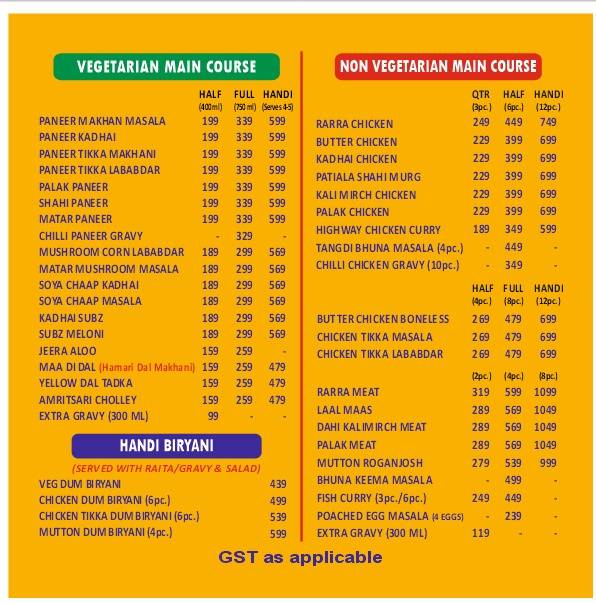 Menu at The Garage Kitchen (Dine-out) Dehradun, Dehradun