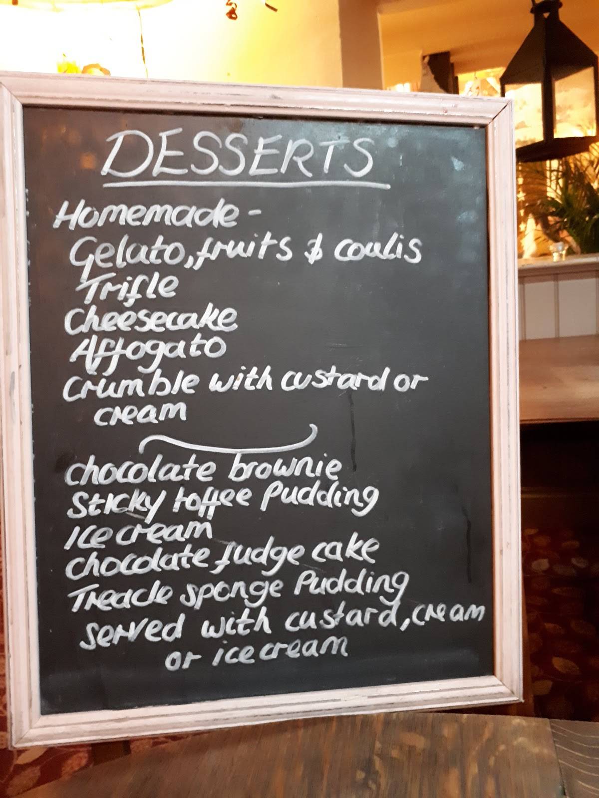 Menu at The George Inn pub & bar, Northampton