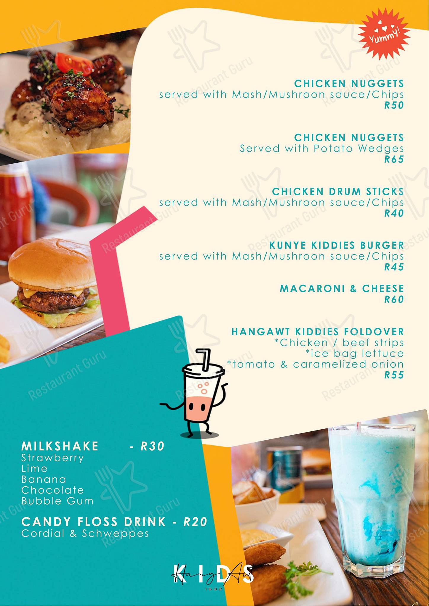Menu at The Hang Awt 1632 restaurant, Tembisa