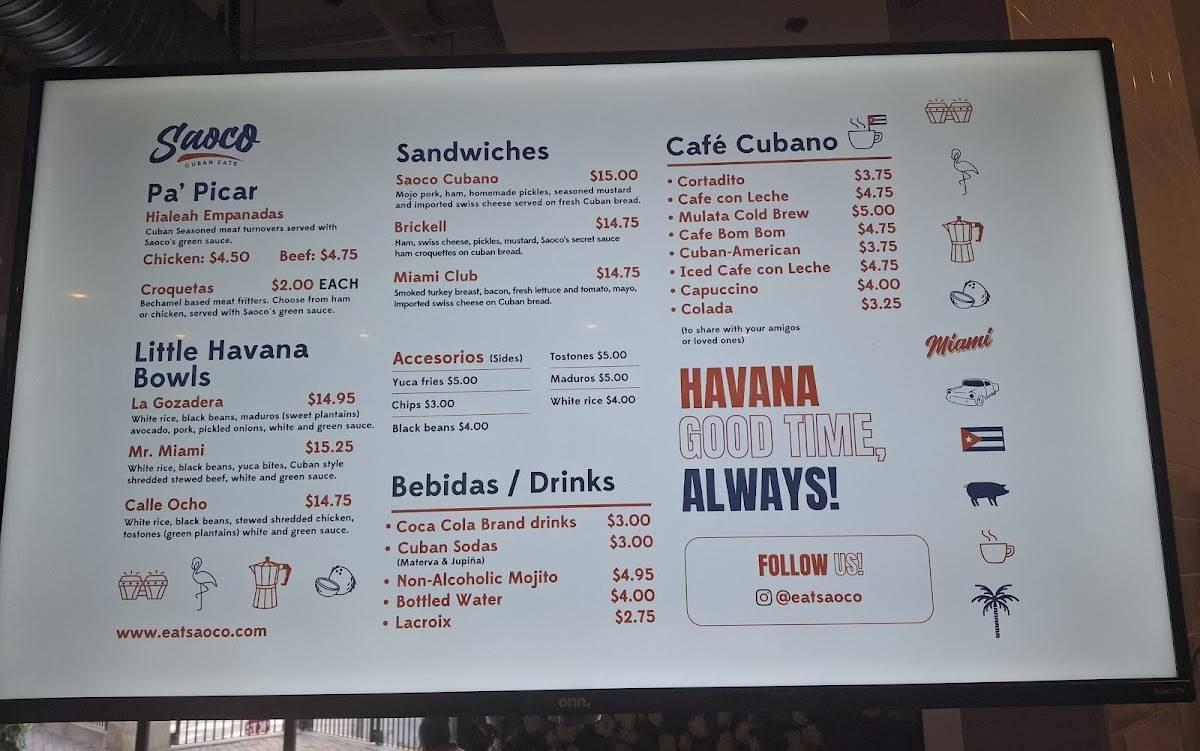 Menu at The Heights Food Hall, Chevy Chase