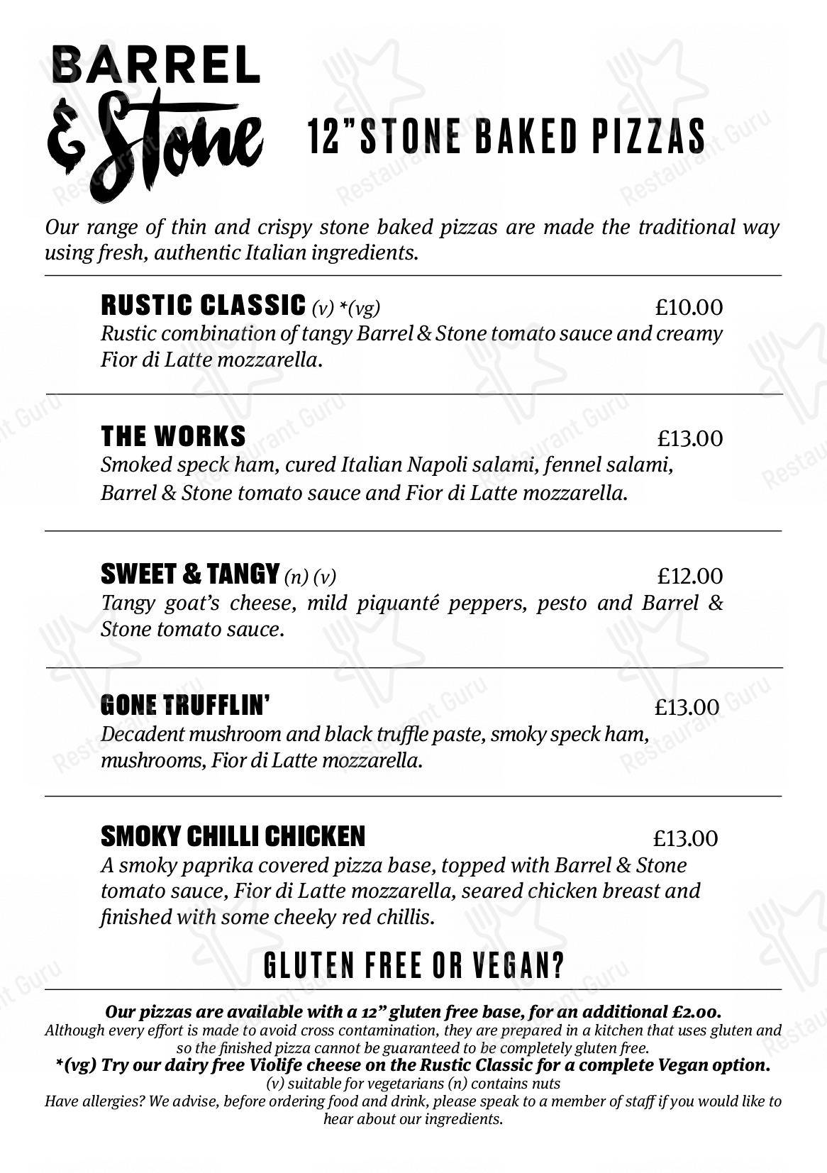 Menu at The Holt Fleet restaurant, Worcester