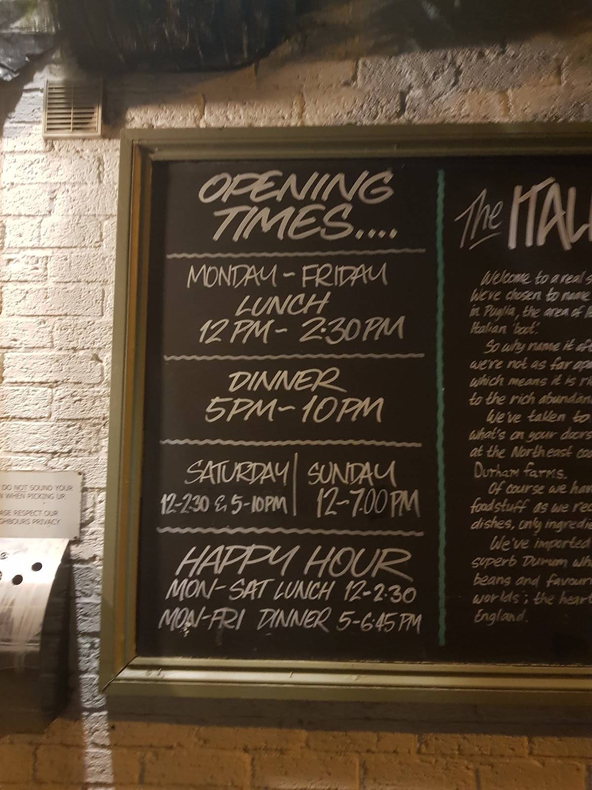 Menu at The Godfather Italian Restaurant, Houghton le Spring