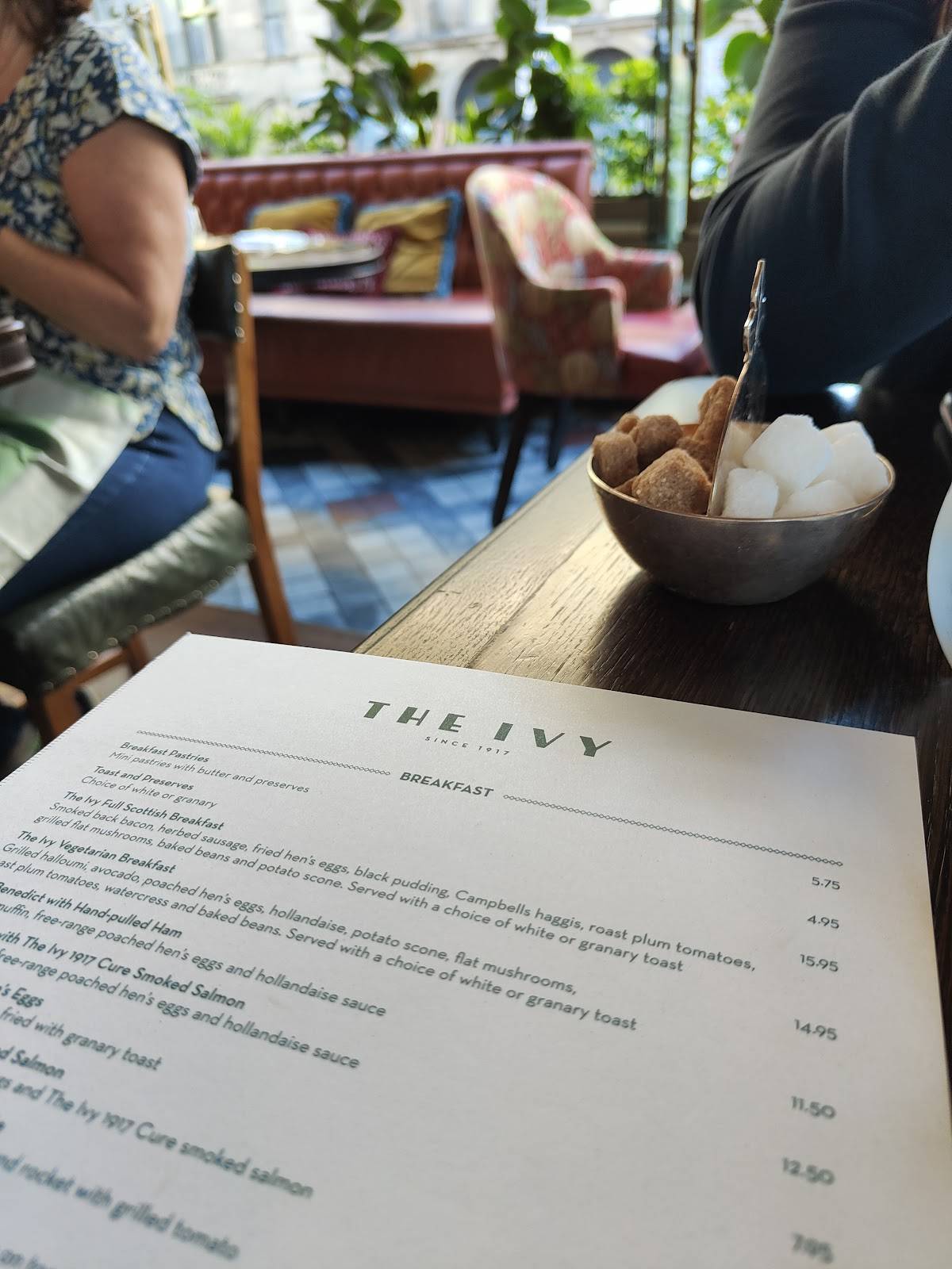 Menu at The Ivy On The Square Edinburgh pub & bar, Edinburgh