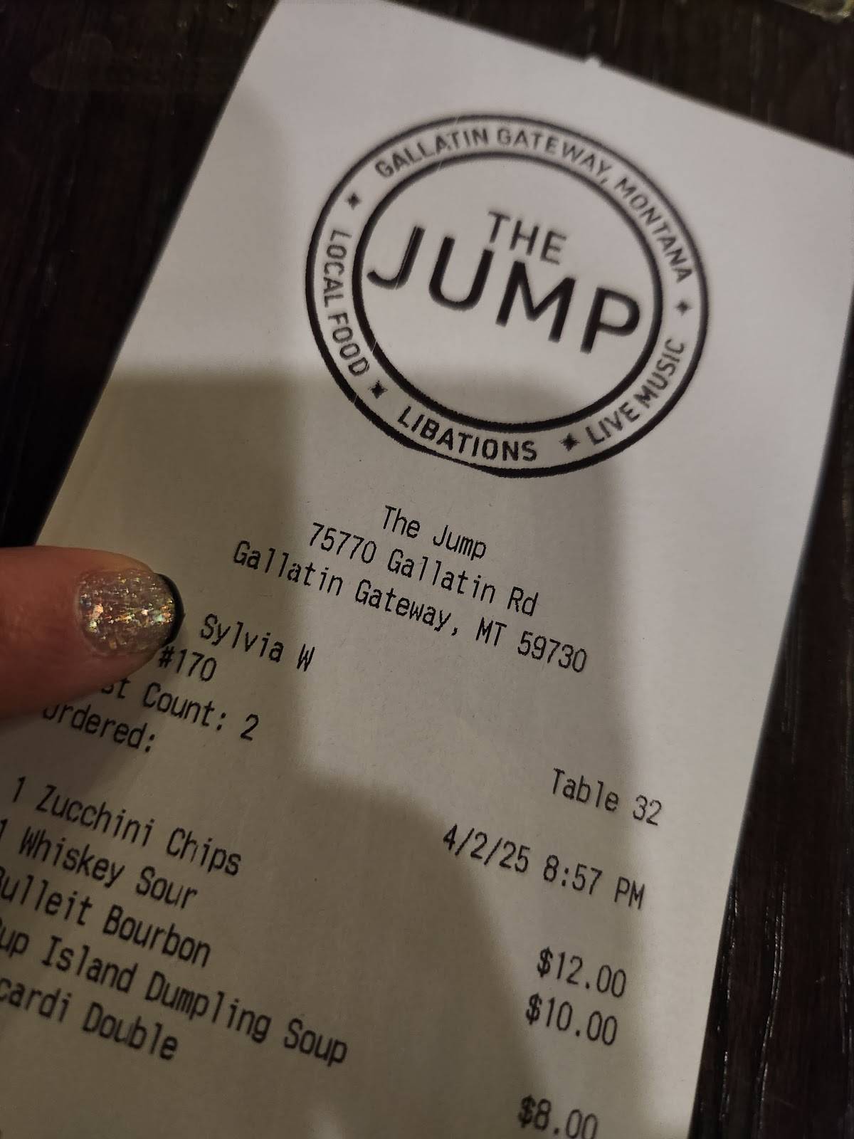 Menu at The Jump Restaurant & Bar, Four Corners