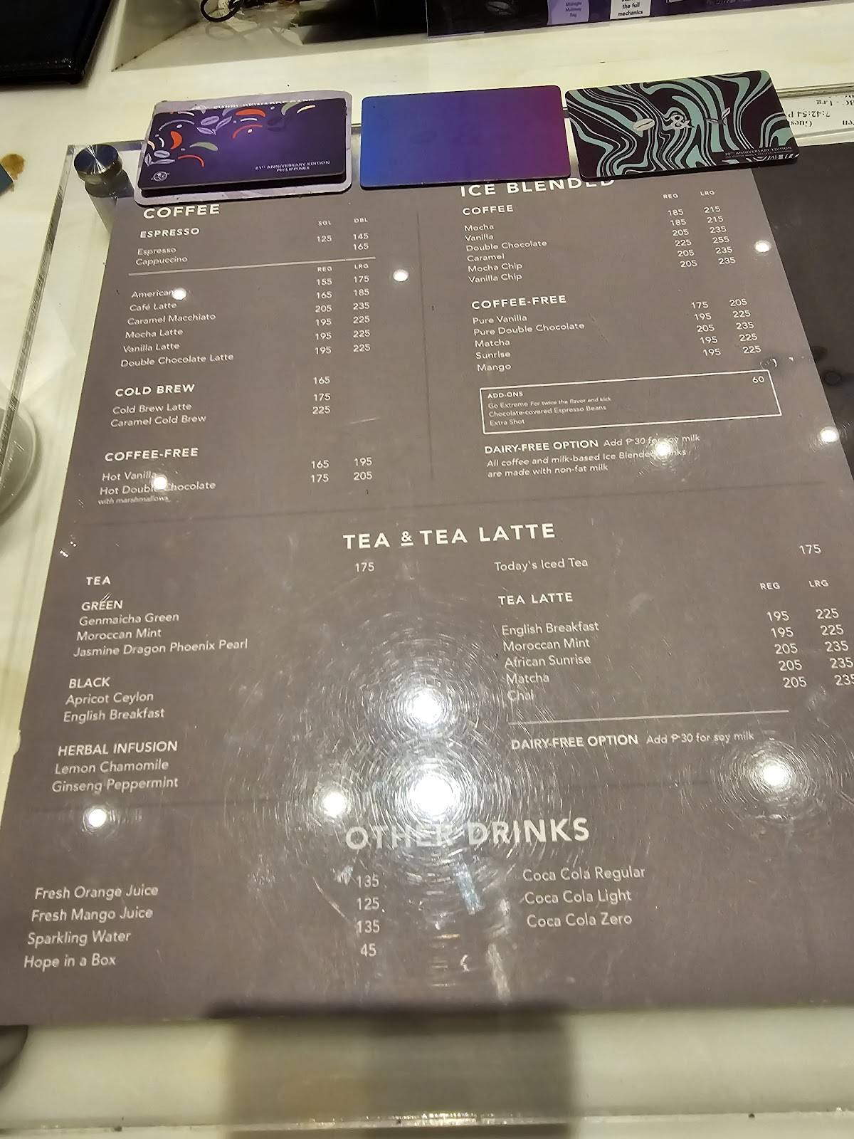 Menu at The Kitchen by Coffee Bean & Tea Leaf restaurant, Taguig