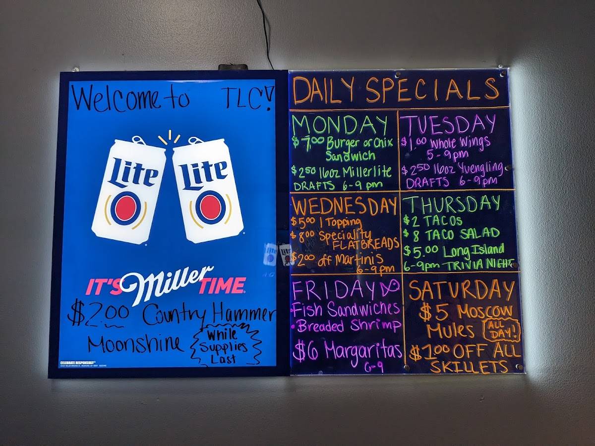 Menu at The Last Call Bar and Grill, Canonsburg