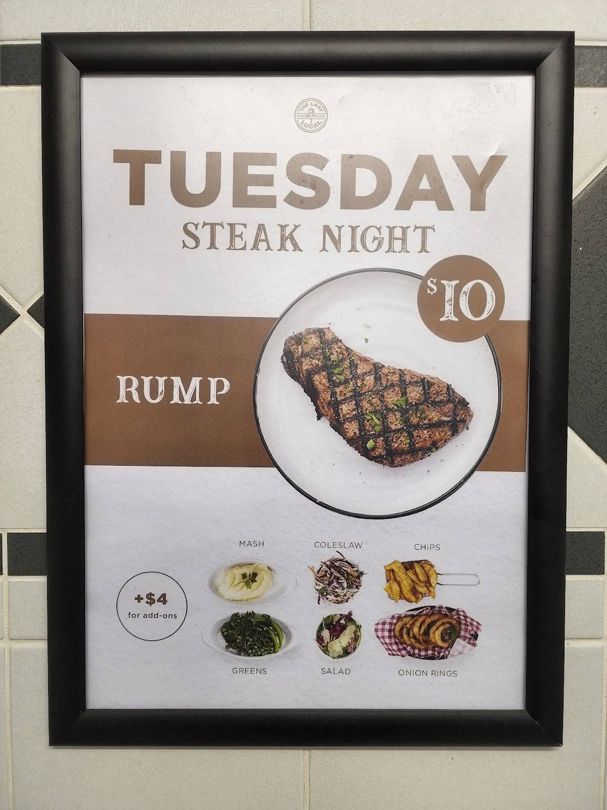 Menu at The Last Local Canning Vale pub & bar, Canning Vale