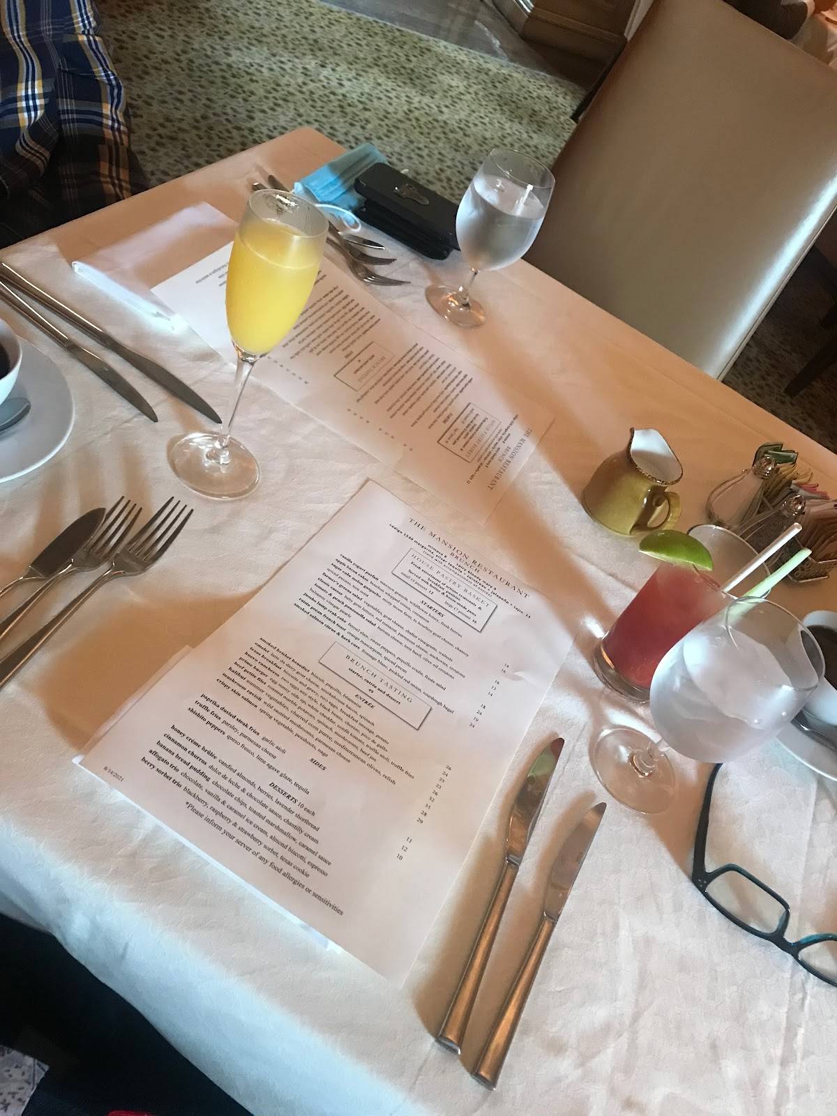 Menu at The Mansion Restaurant, Dallas, Turtle Creek Blvd