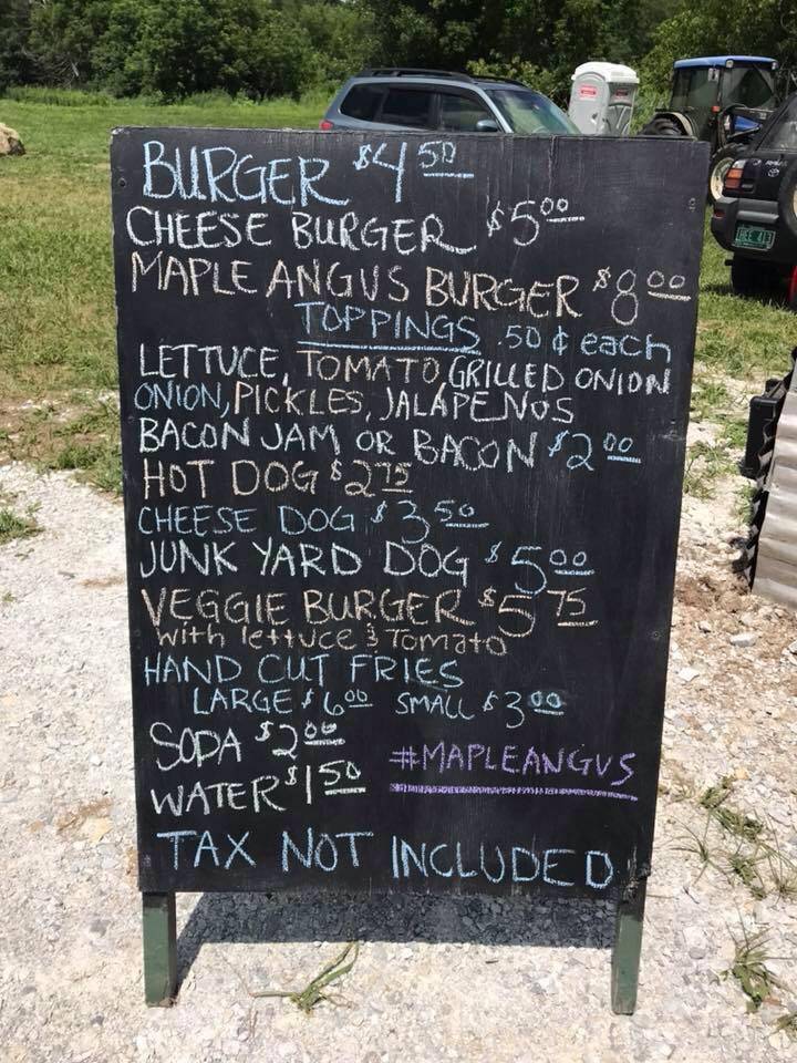Menu at The Maple Angus restaurant, USA, 702 Business Rt 4A