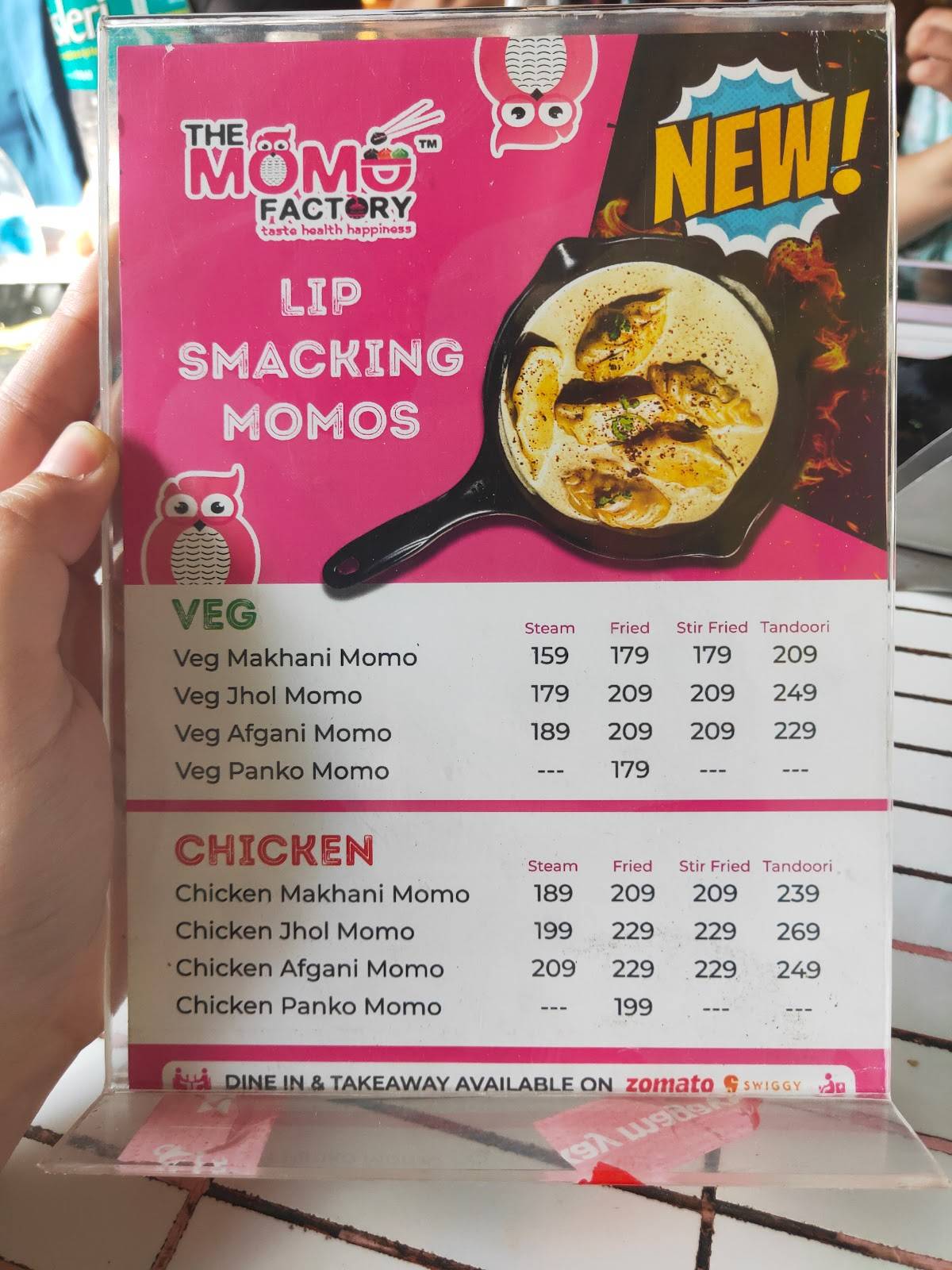 Menu at The Momo Factory, Mumbai, 40