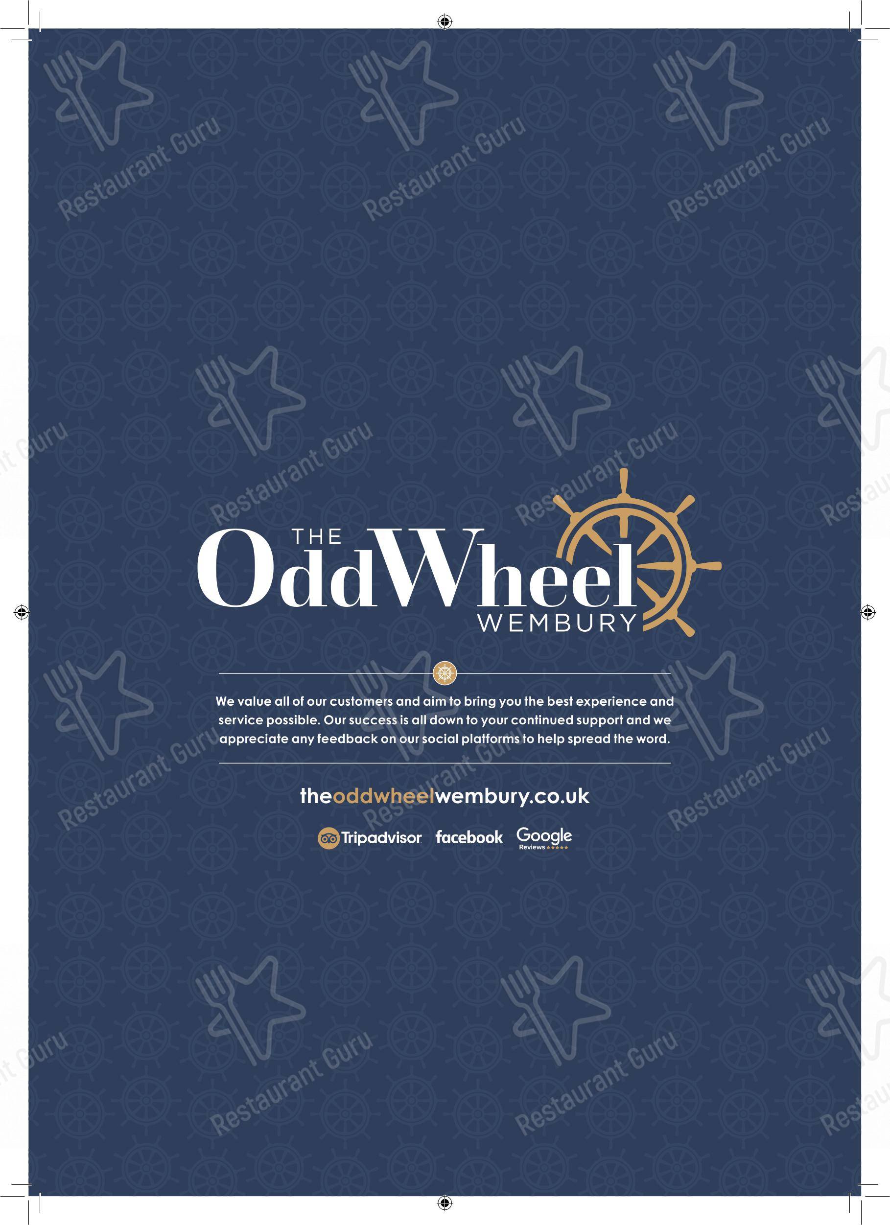 Menu at The Odd Wheel pub & bar, Plymouth, Knighton Rd