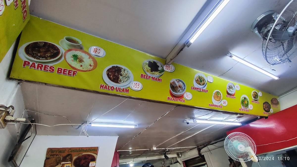 Menu at The Original Pares Mami House Retiro restaurant, Quezon City, N ...