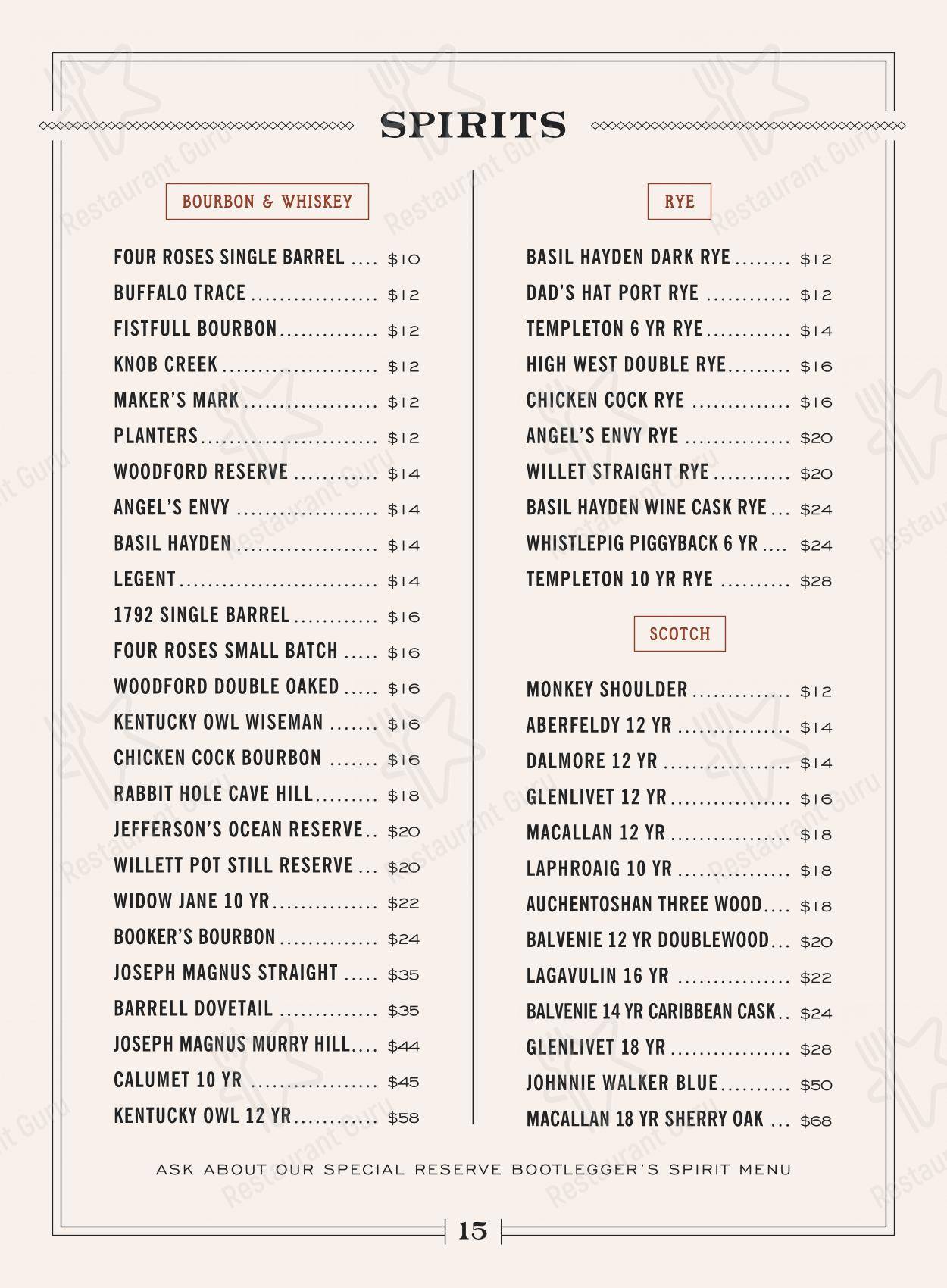 Menu at The Ozark Mill Restaurant at Finley Farms, Ozark