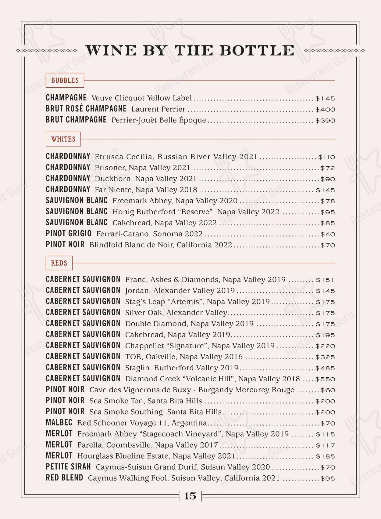 Menu at The Ozark Mill Restaurant at Finley Farms, Ozark