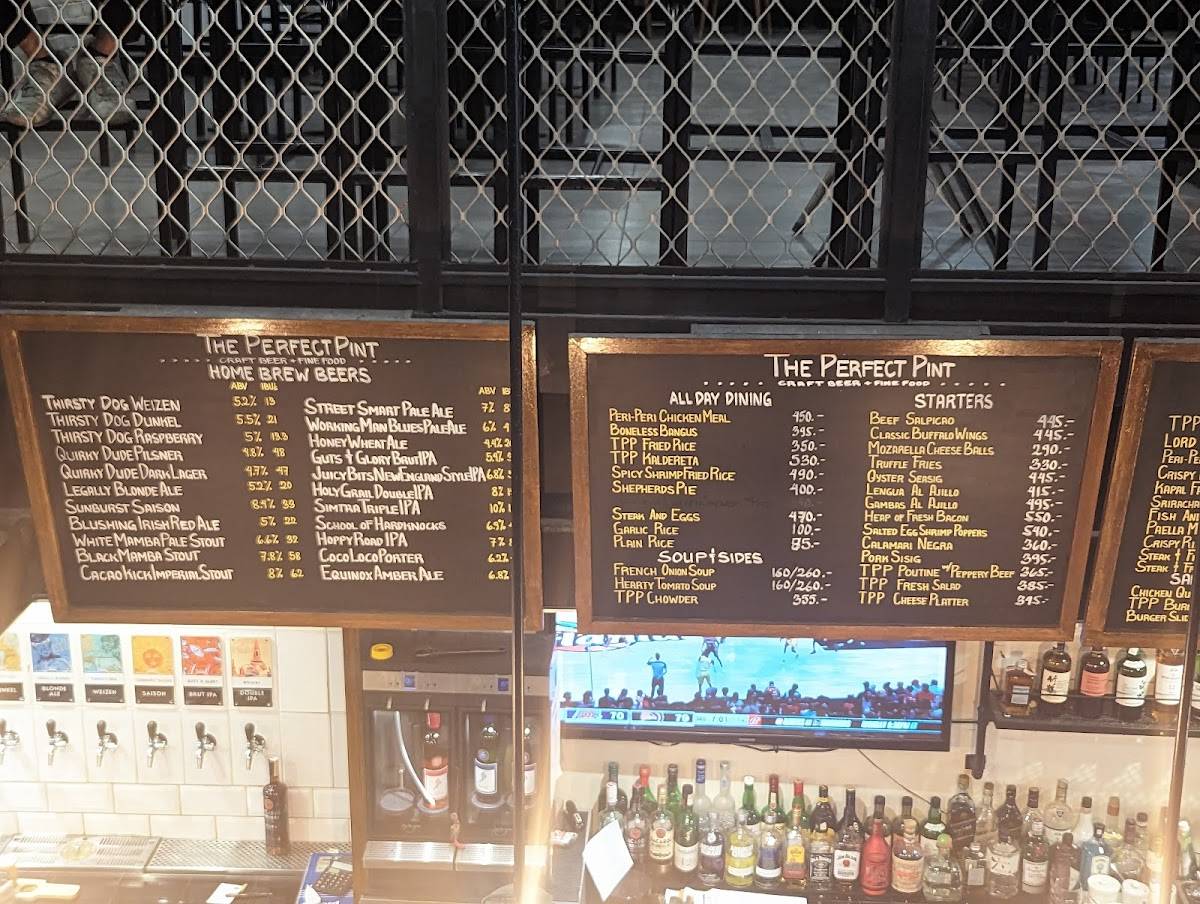 Menu at The Perfect Pint - Greenbelt 2 restaurant, Makati
