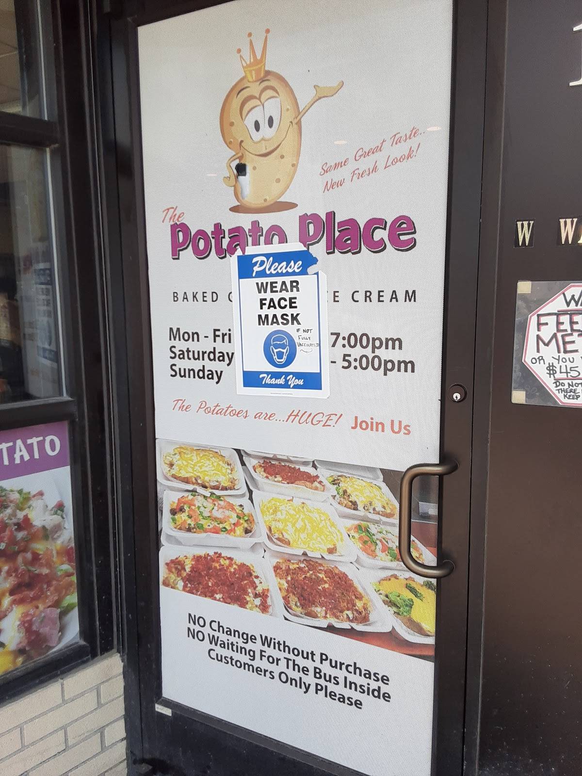 Menu at The Potato Place desserts, Detroit