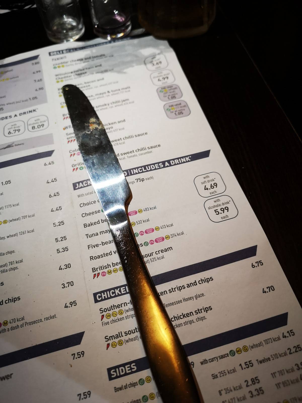 Menu at The Regal Moon - JD Wetherspoon pub & bar, Rochdale, The Butts Ave