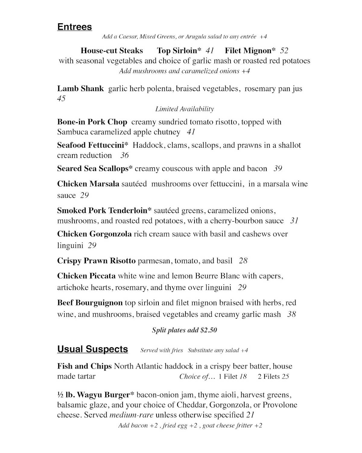 Menu at The Repp pub & bar, Snohomish