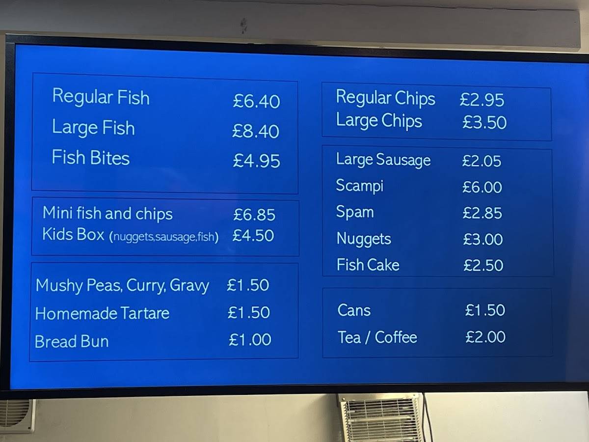 Menu at The Scrap Box restaurant, York, A1079 Hull Road