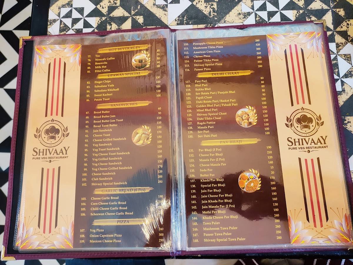 Menu at The Shivaay Pure Veg Restaurant, Mumbai