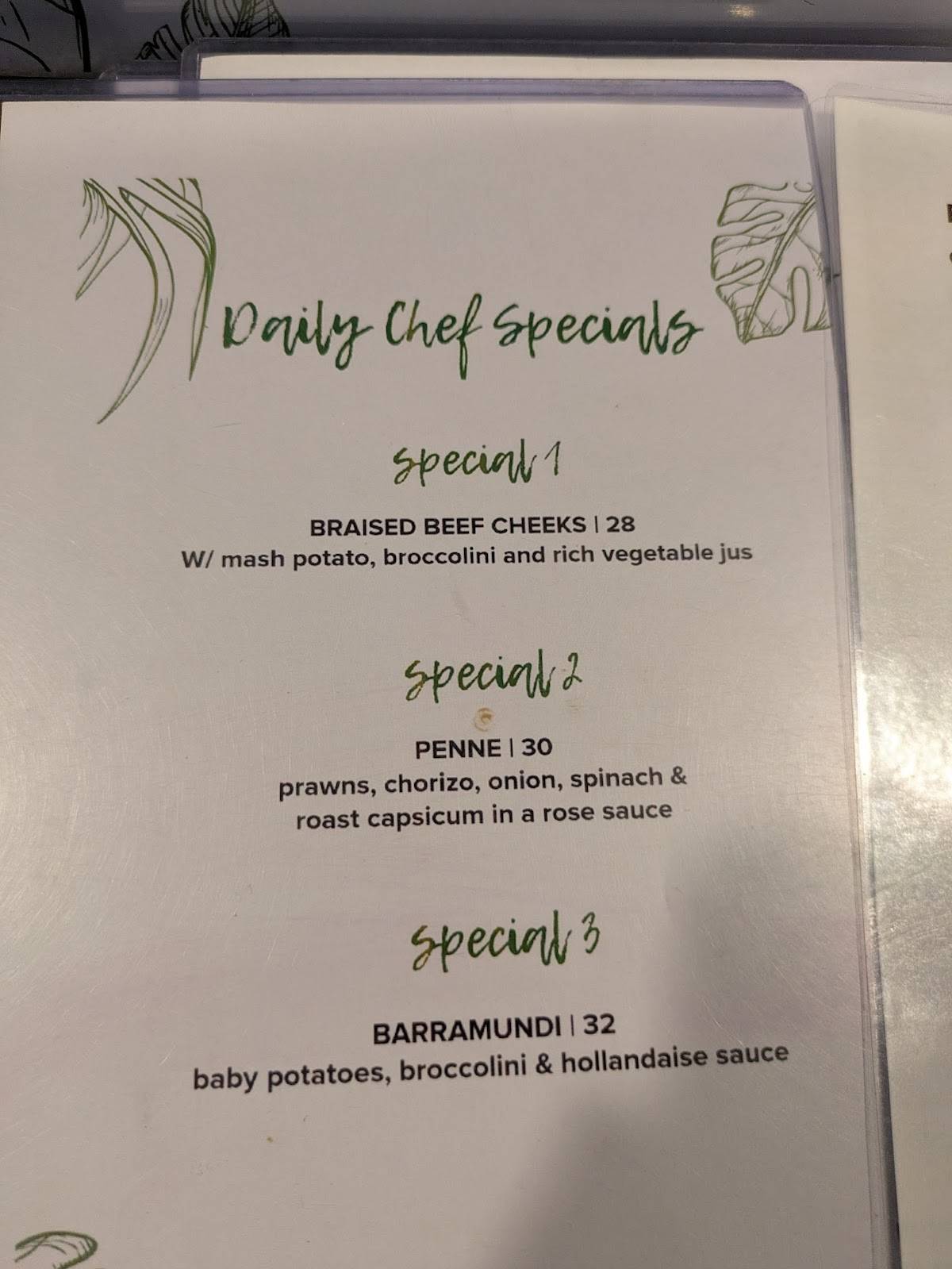 Menu at The Somerset Hotel pub & bar, Para Hills