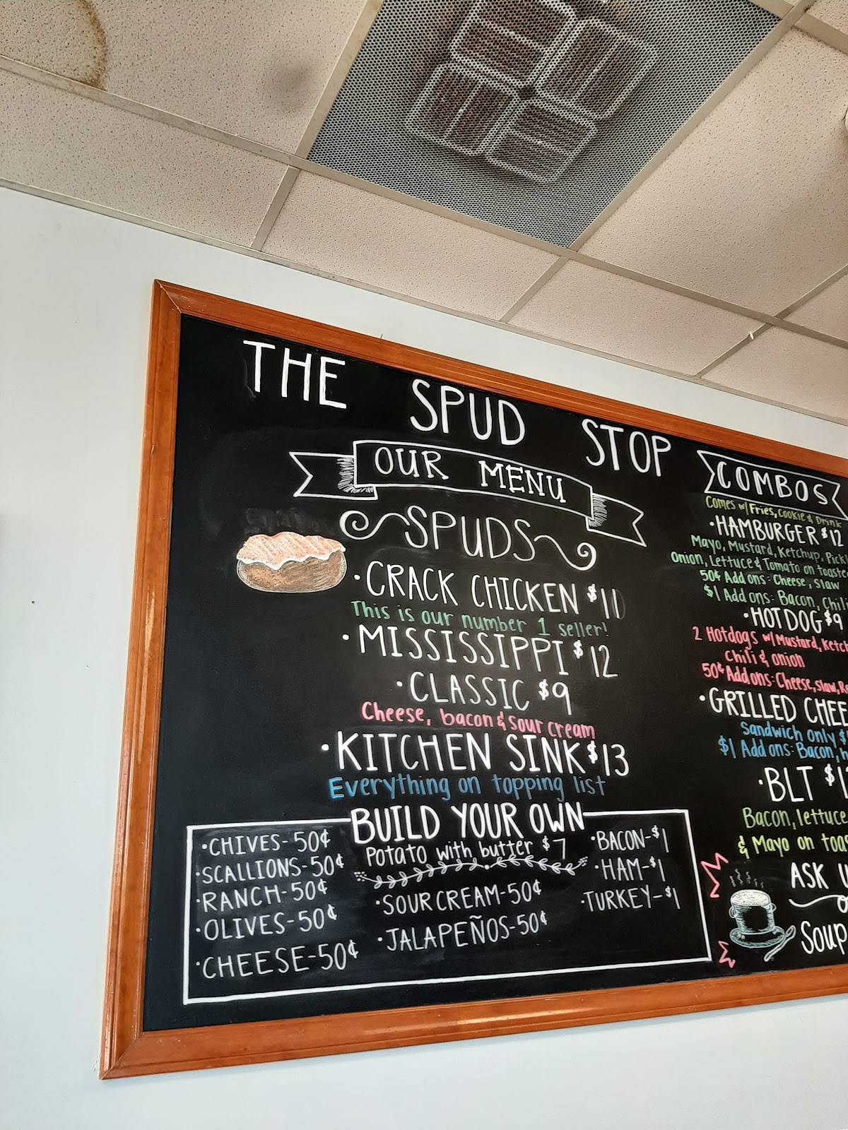 Menu at The Spud Stop, LLC restaurant, Batesburg-Leesville