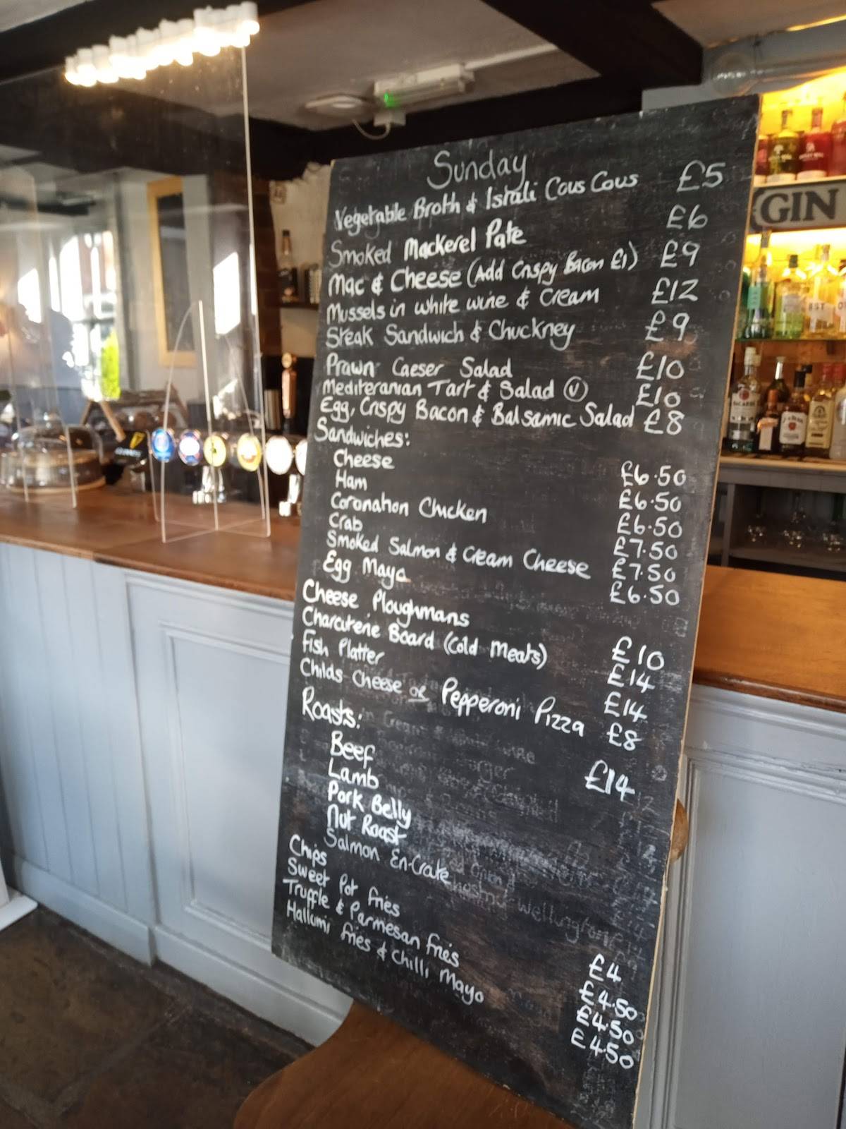 Menu at The Star Inn pub & bar, Steyning