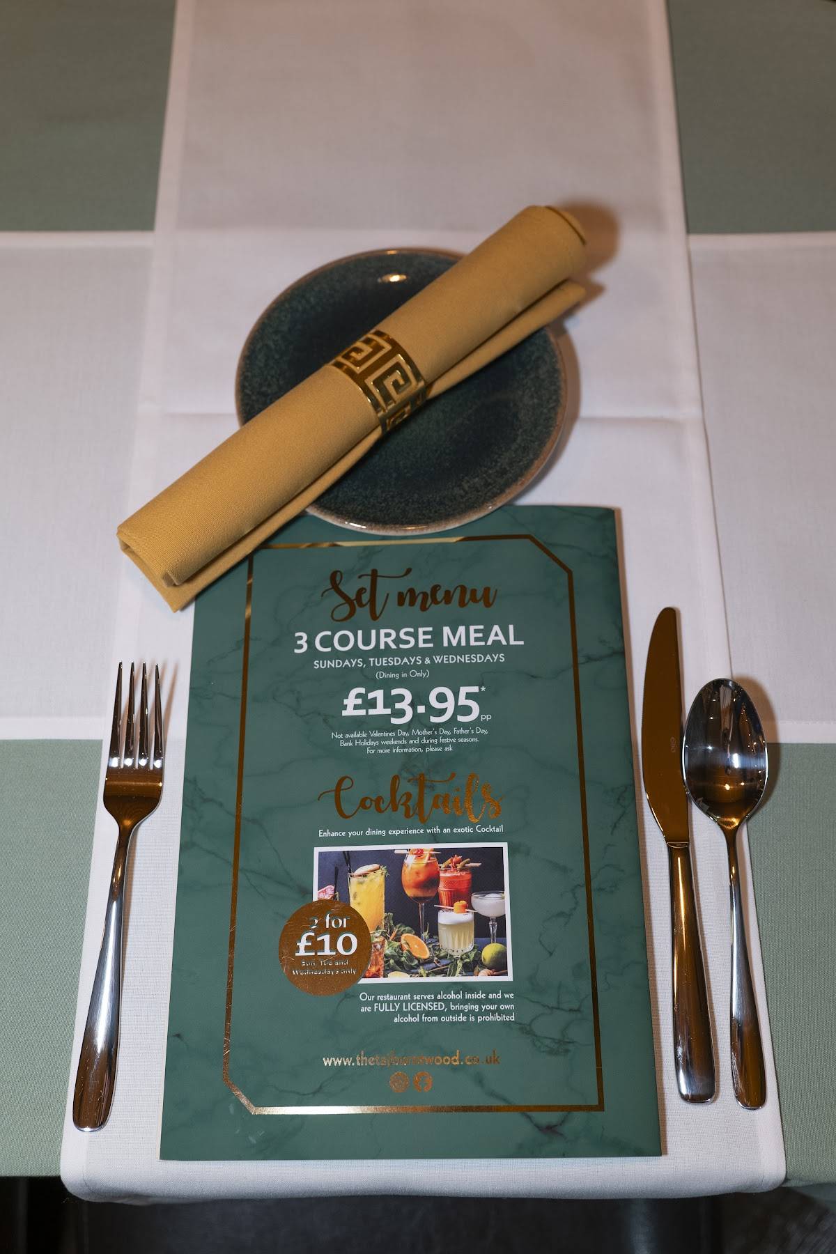 Menu at The Taj Indian Kitchen & Bar, Burntwood