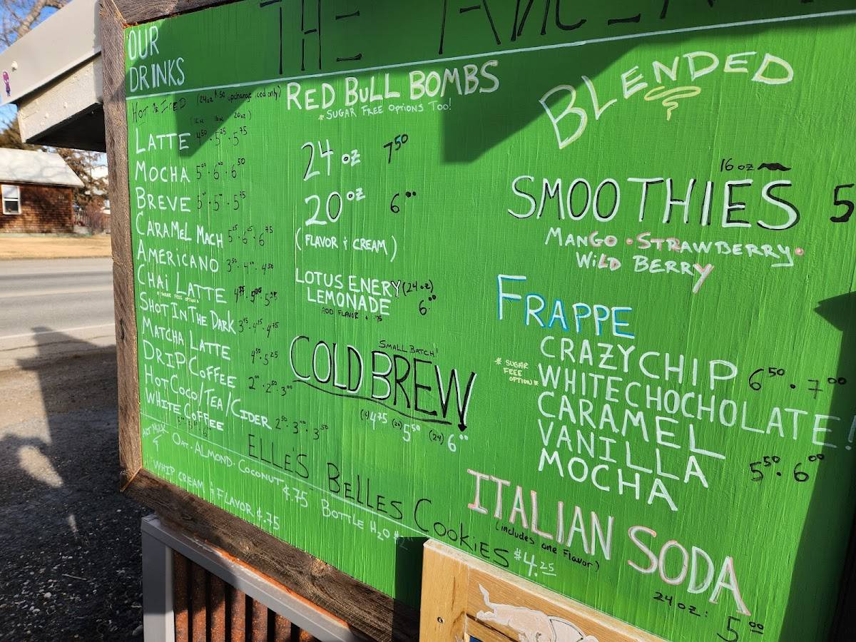 Menu at The Tangent Coffee Shop & Ice Cream pub & bar, Big Timber