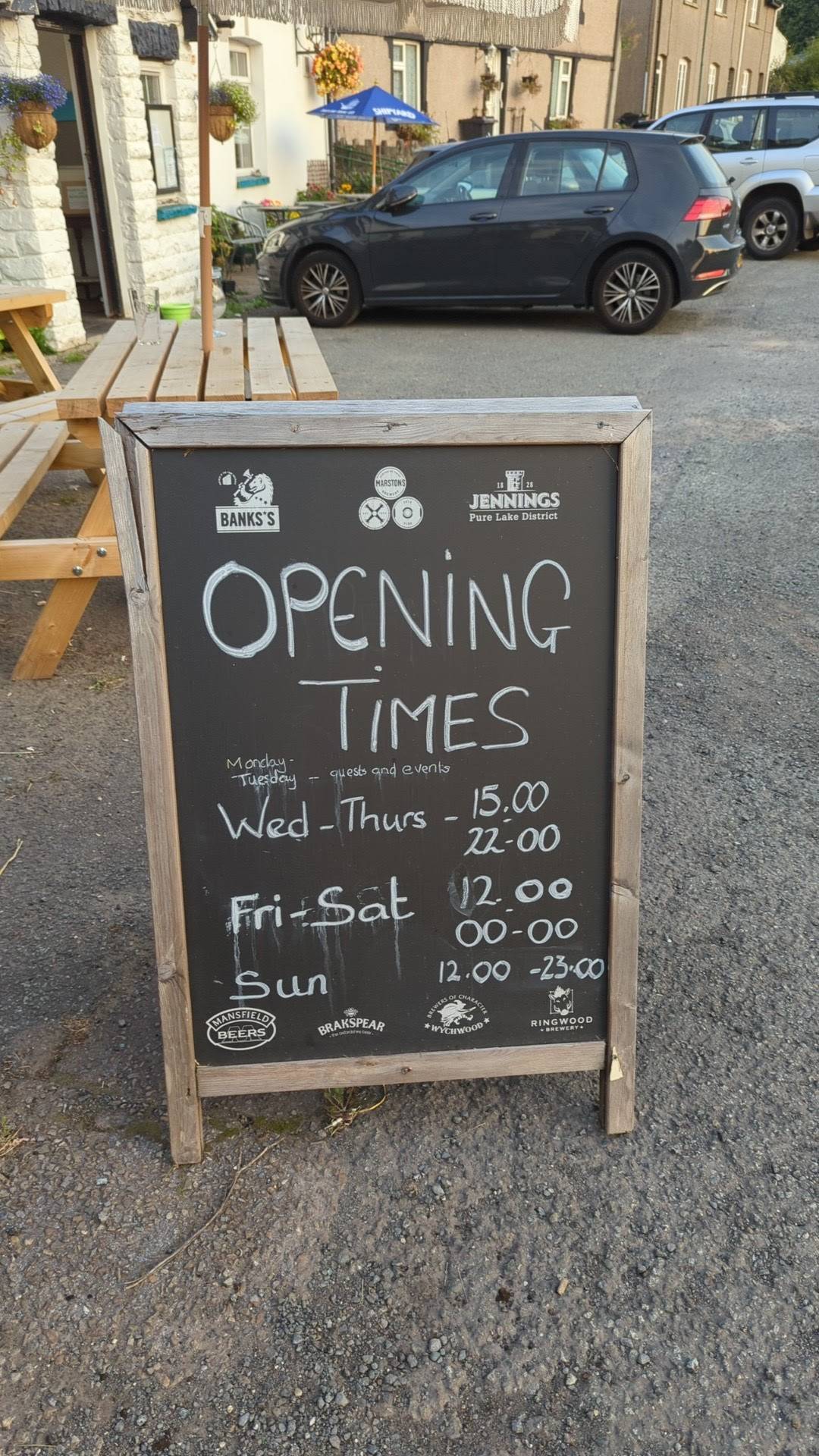 Menu at The Tanners Arms pub & bar, Defynnog, Defynnog